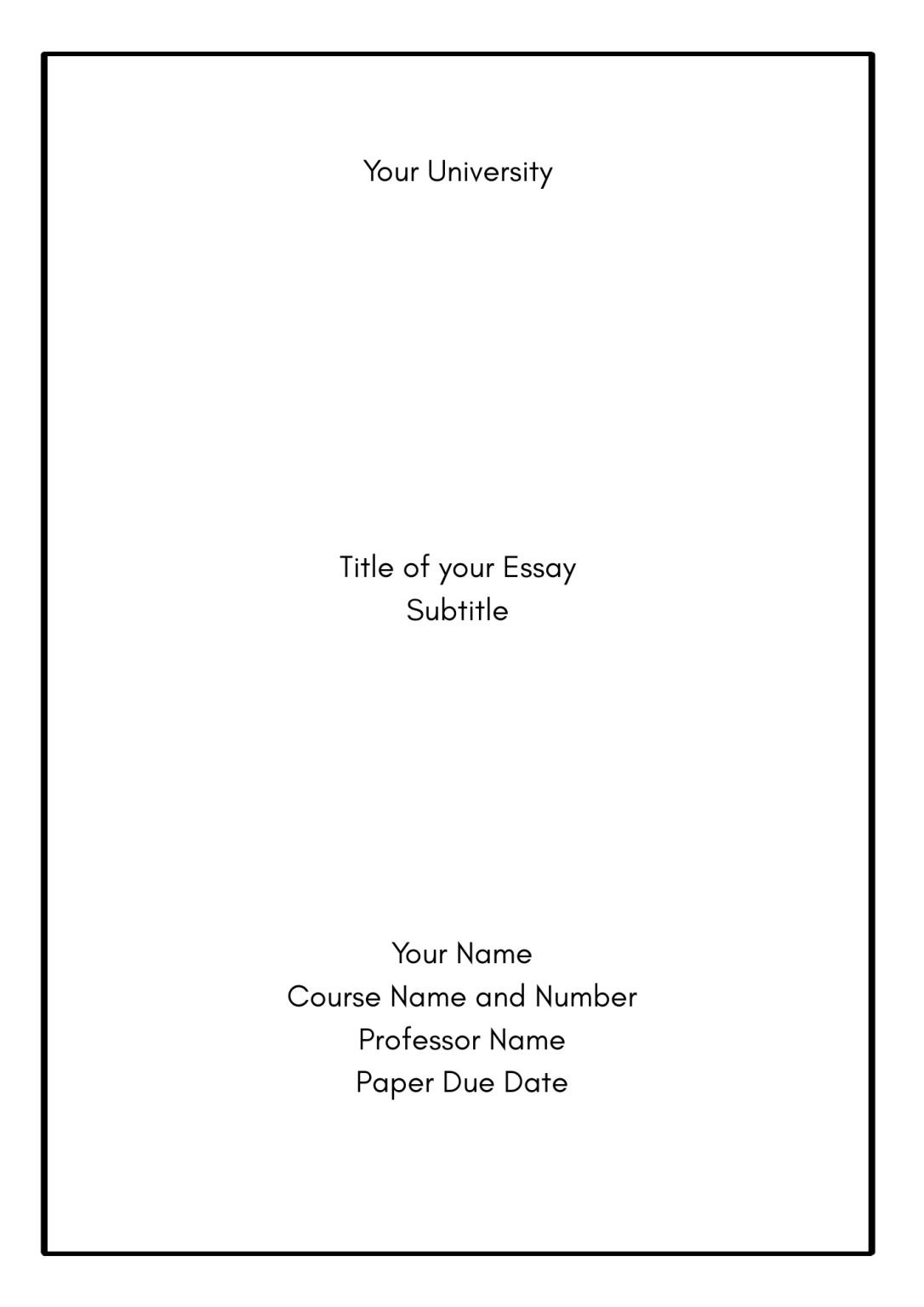 Assignment Cover Page Idea, Format, Elements & Templates