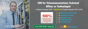 CDR Report for Telecommunications Technical Officer or Technologist ...