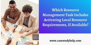 Which Resource Management Task Includes Activating Local Resource ...
